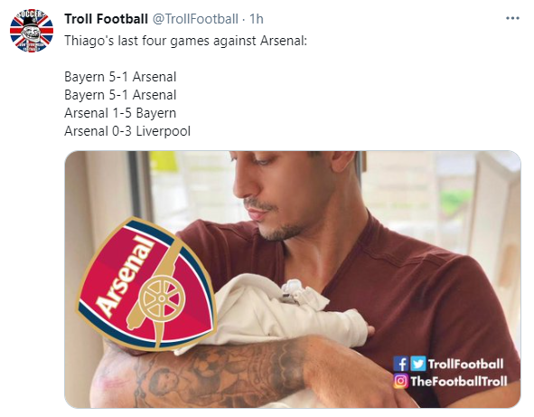 Meme Kocak Arsenal Usai Dibantai Liverpool
