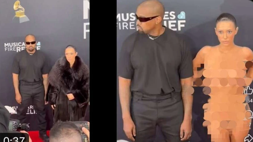 Bianca Censori, Istri Kanye West Telanjang di Red Carpet Grammy Awards 2025