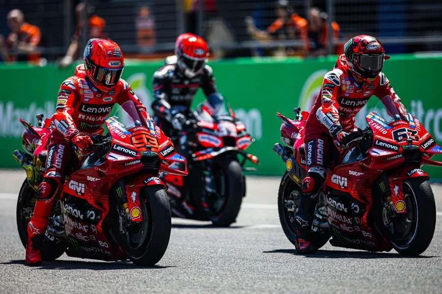 Davide Tardozzi Tanggapi Dugaan Kesalahan Setelan Tekanan Ban Depan Marc Marquez di MotoGP Thailand