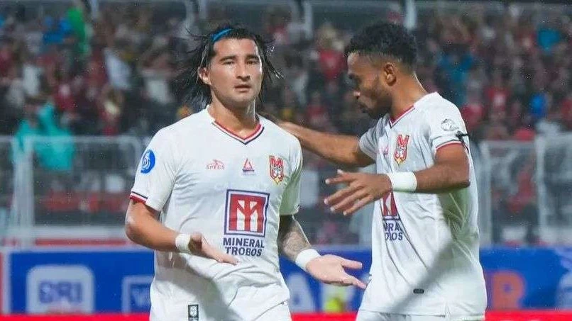 Malut United Kalahkan Arema FC 2-1, Chino Martinez Jadi Pahlawan Kemenangan