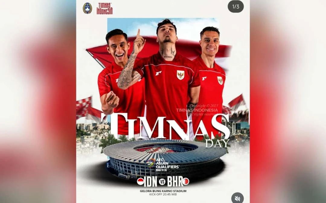 Line Up Indonesia vs Bahrain di Kualifikasi Piala Dunia 2026