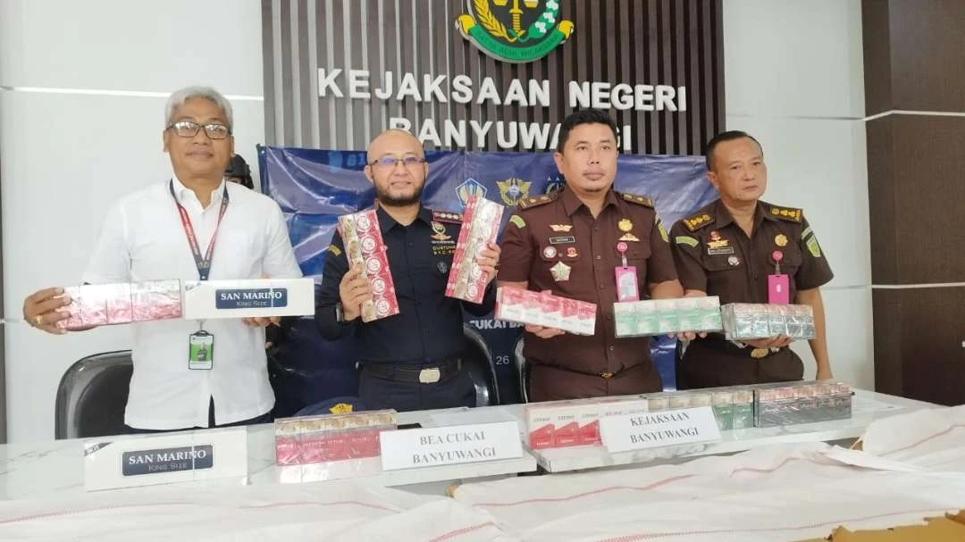 Bea Cukai Banyuwangi Gagalkan Penyelundupan Rokok Ilegal Senilai Rp419,6 Juta